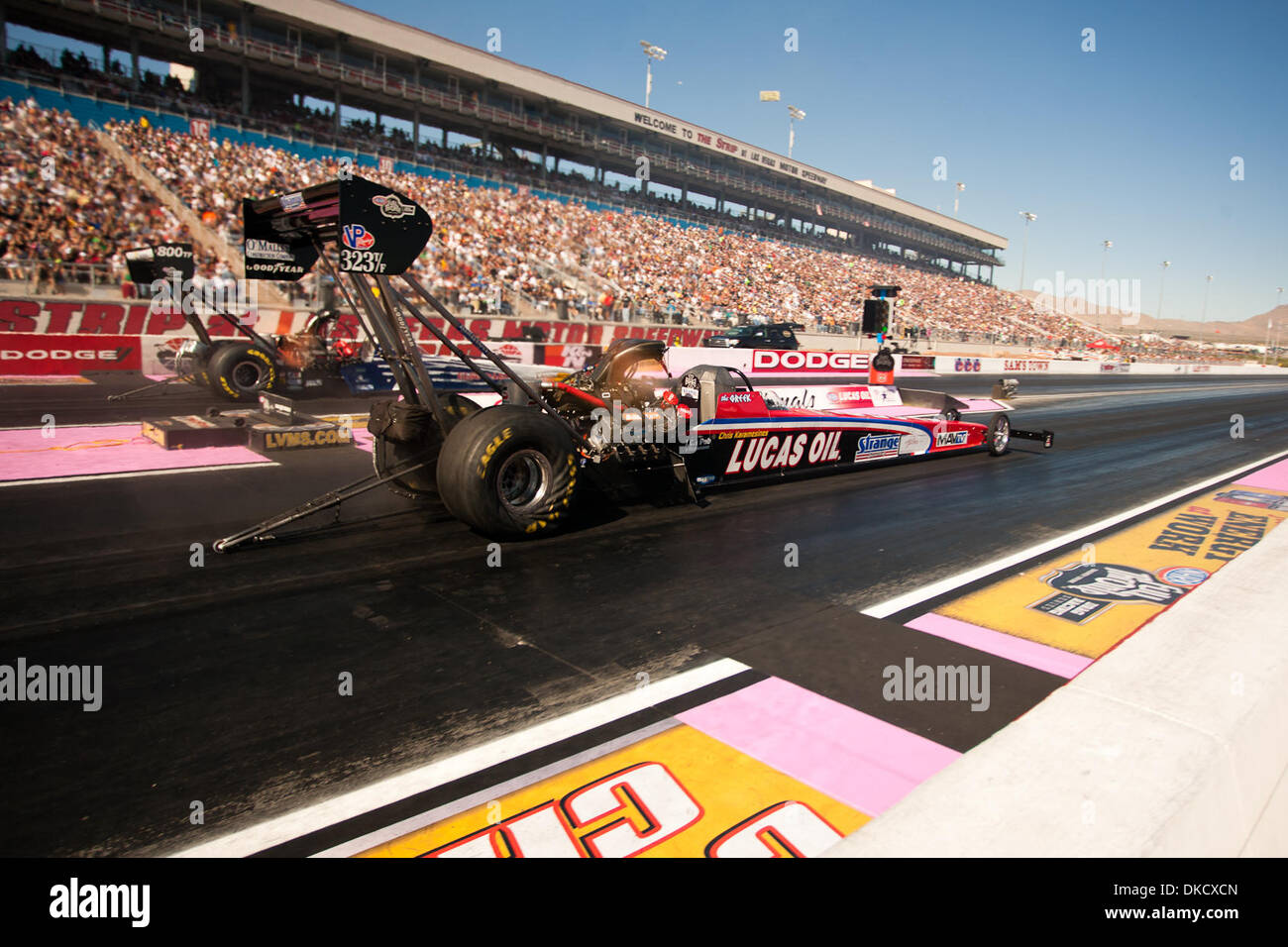 Oct. 29, 2011 - Las Vegas, Nevada, U.S - NHRA Top Fuel driver Chris ...