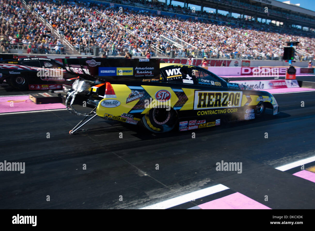 Oct. 29, 2011 - Las Vegas, Nevada, U.S - NHRA Funny Car driver Tony ...