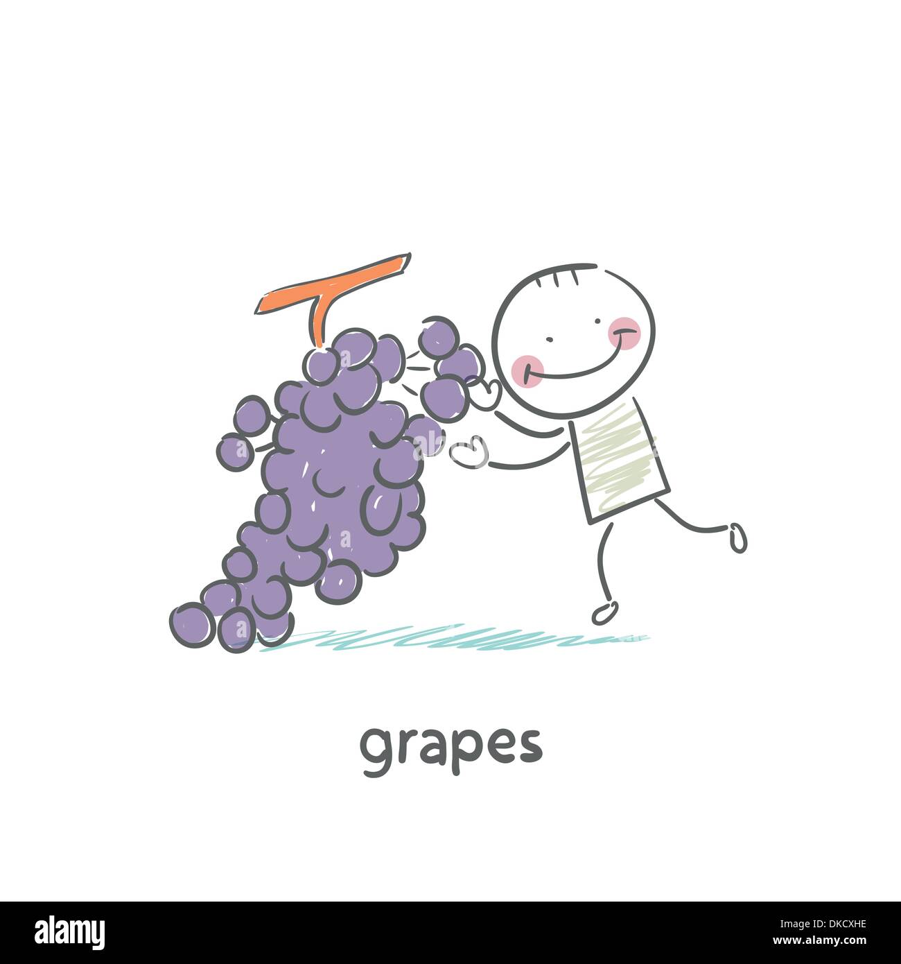 Grapes and people Stock Vector Image & Art - Alamy
