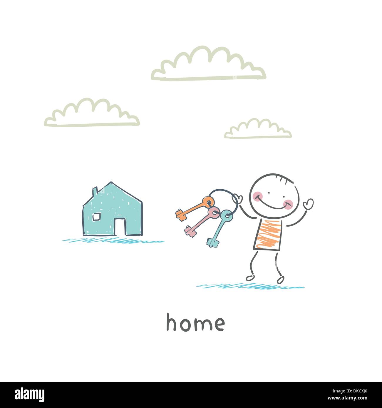 Keys and architecture Stock Vector Images - Alamy