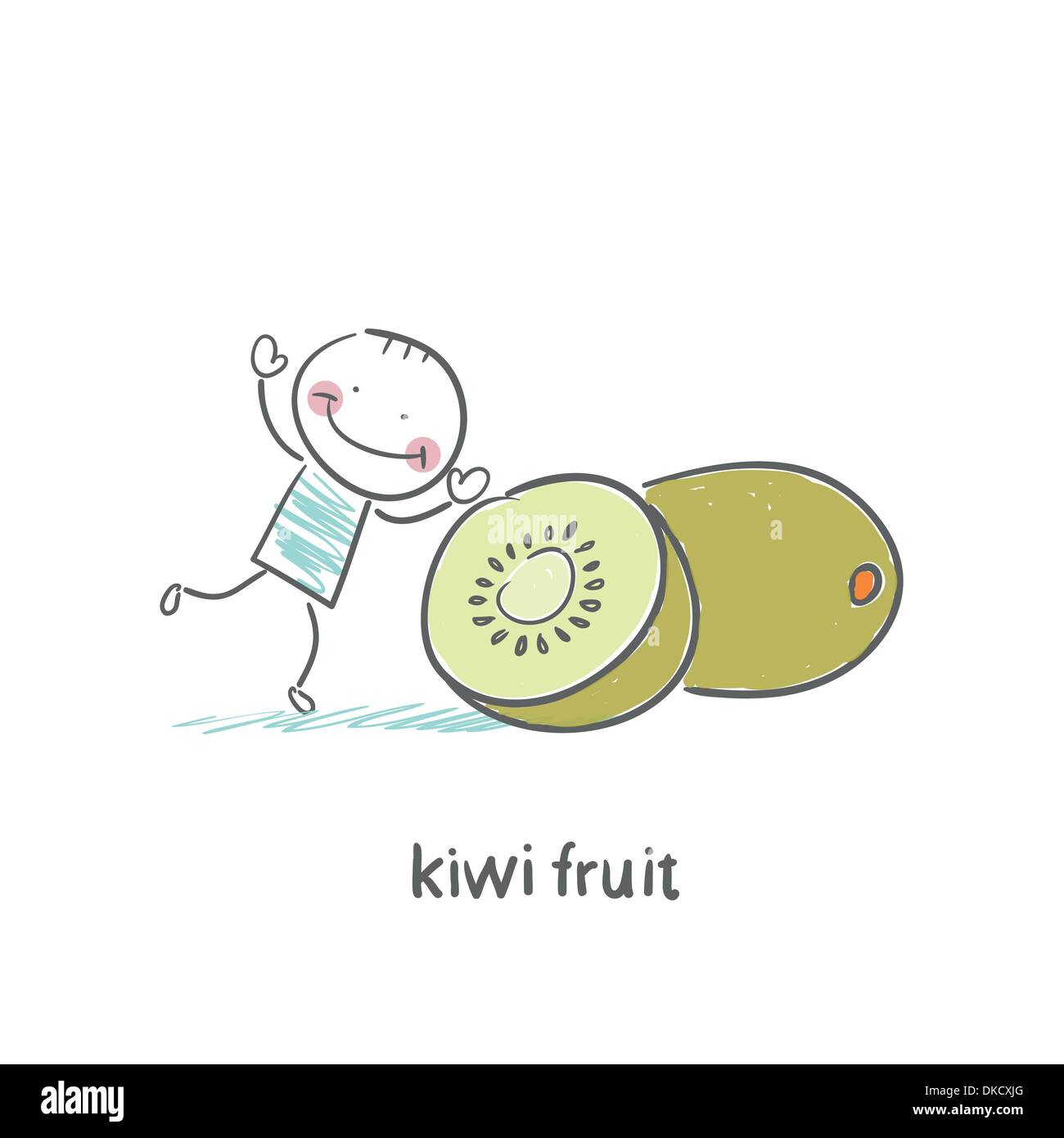 Man eating fruit vegetables Cut Out Stock Images & Pictures - Alamy