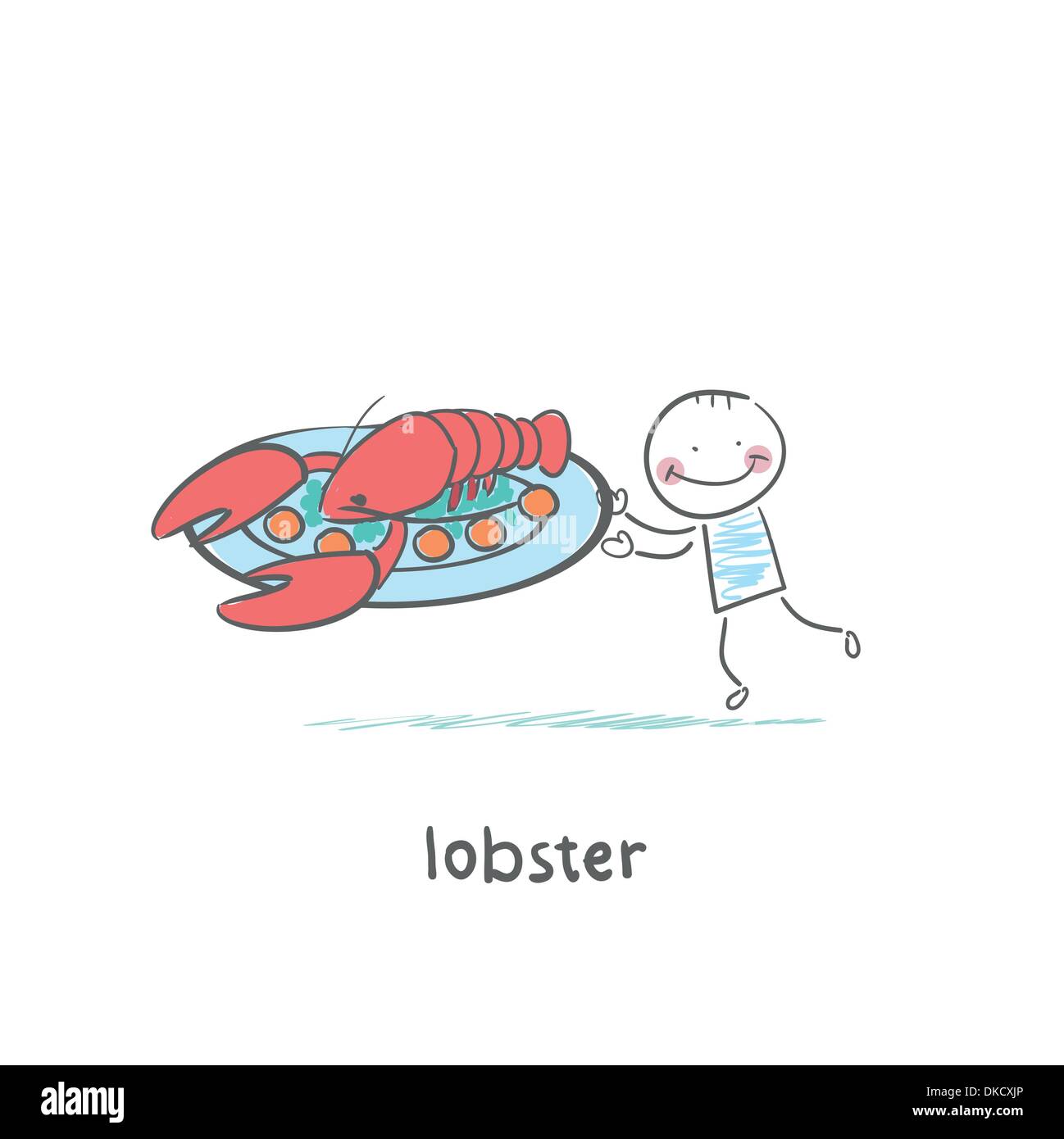 Full lobster Stock Vector Images - Alamy