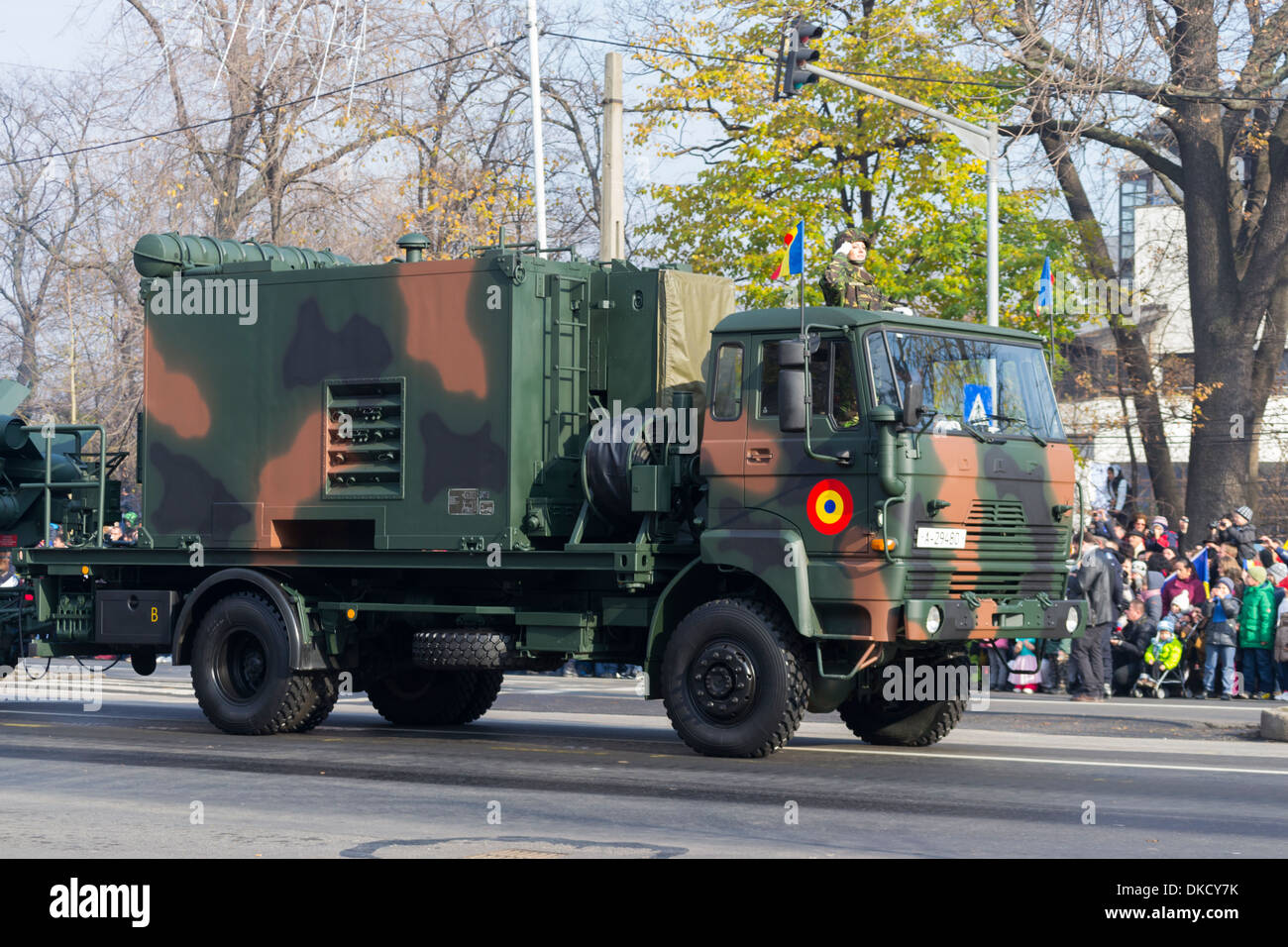MIM-23 Hawk rocket system truck - December 1st, Parade on Romania's ...