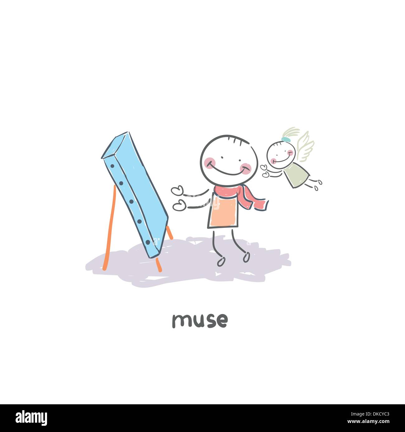 Vintage muse illustration Stock Vector Images - Alamy