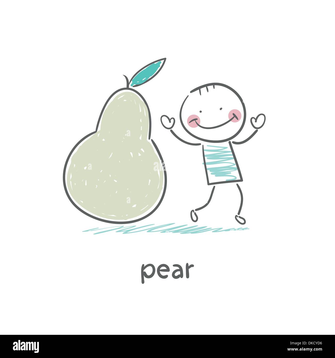 Pear pair Stock Vector Images - Alamy