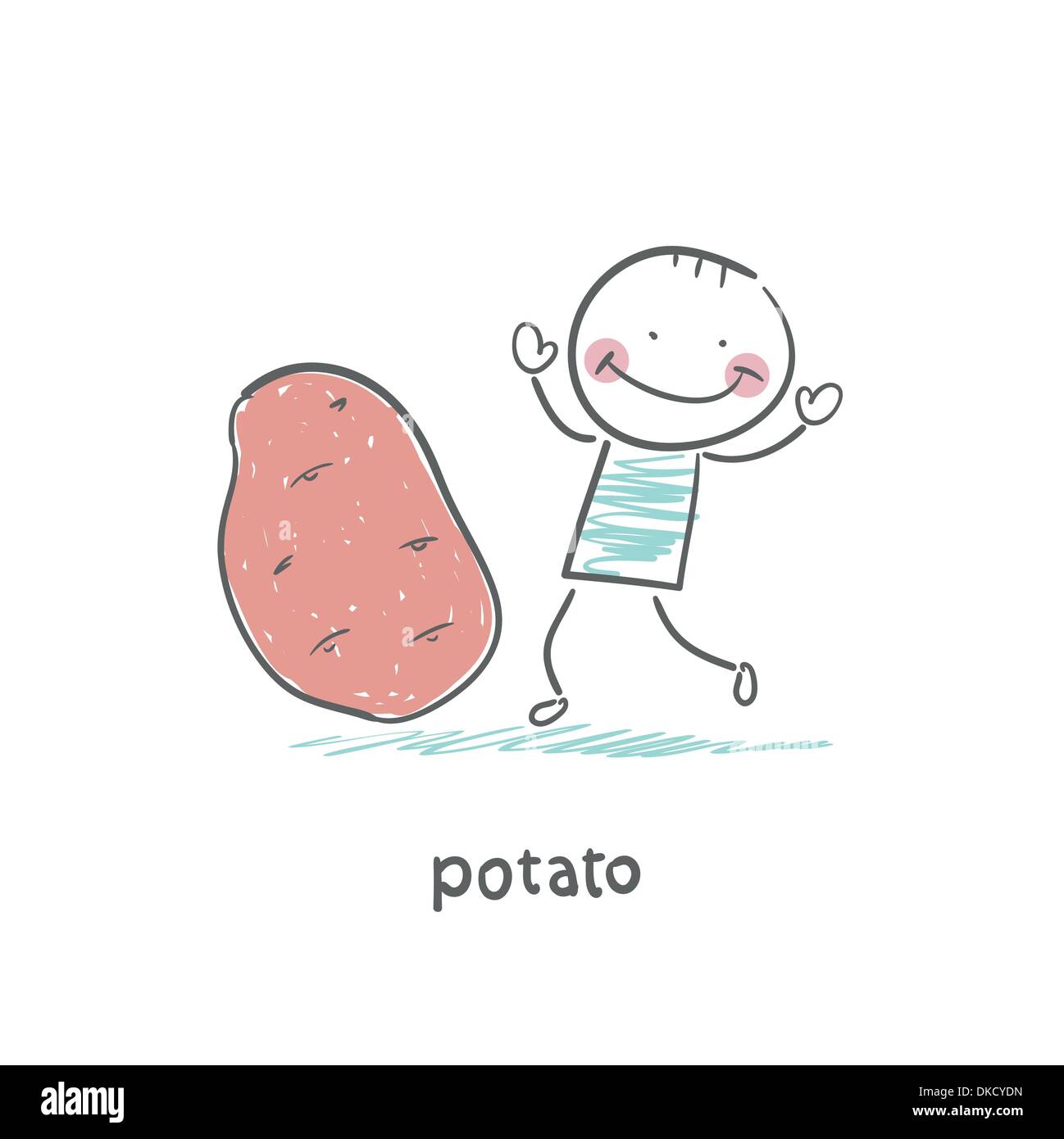 Potato people Stock Vector Images - Alamy