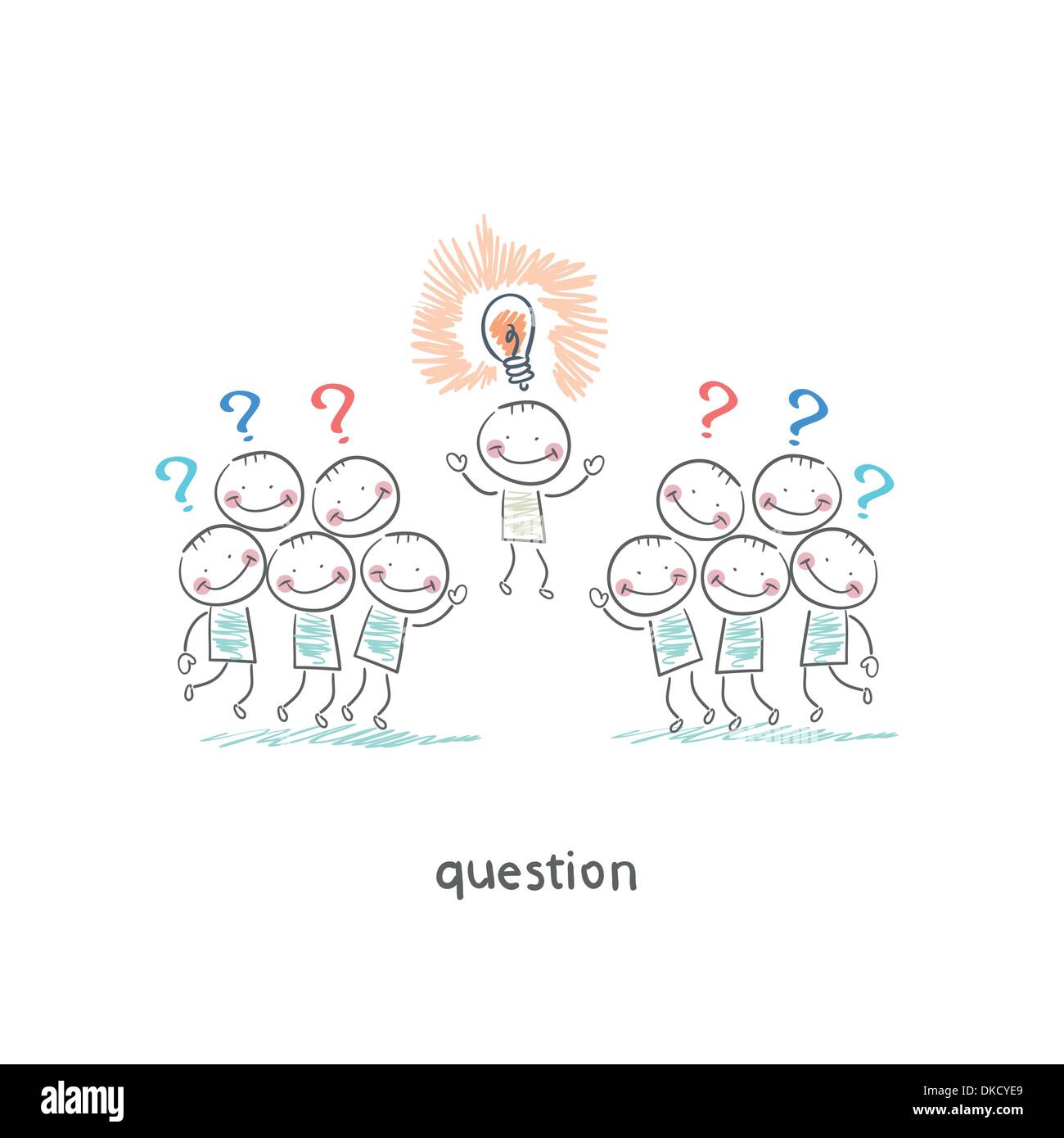 Customer uncertainty background Stock Vector Images - Alamy