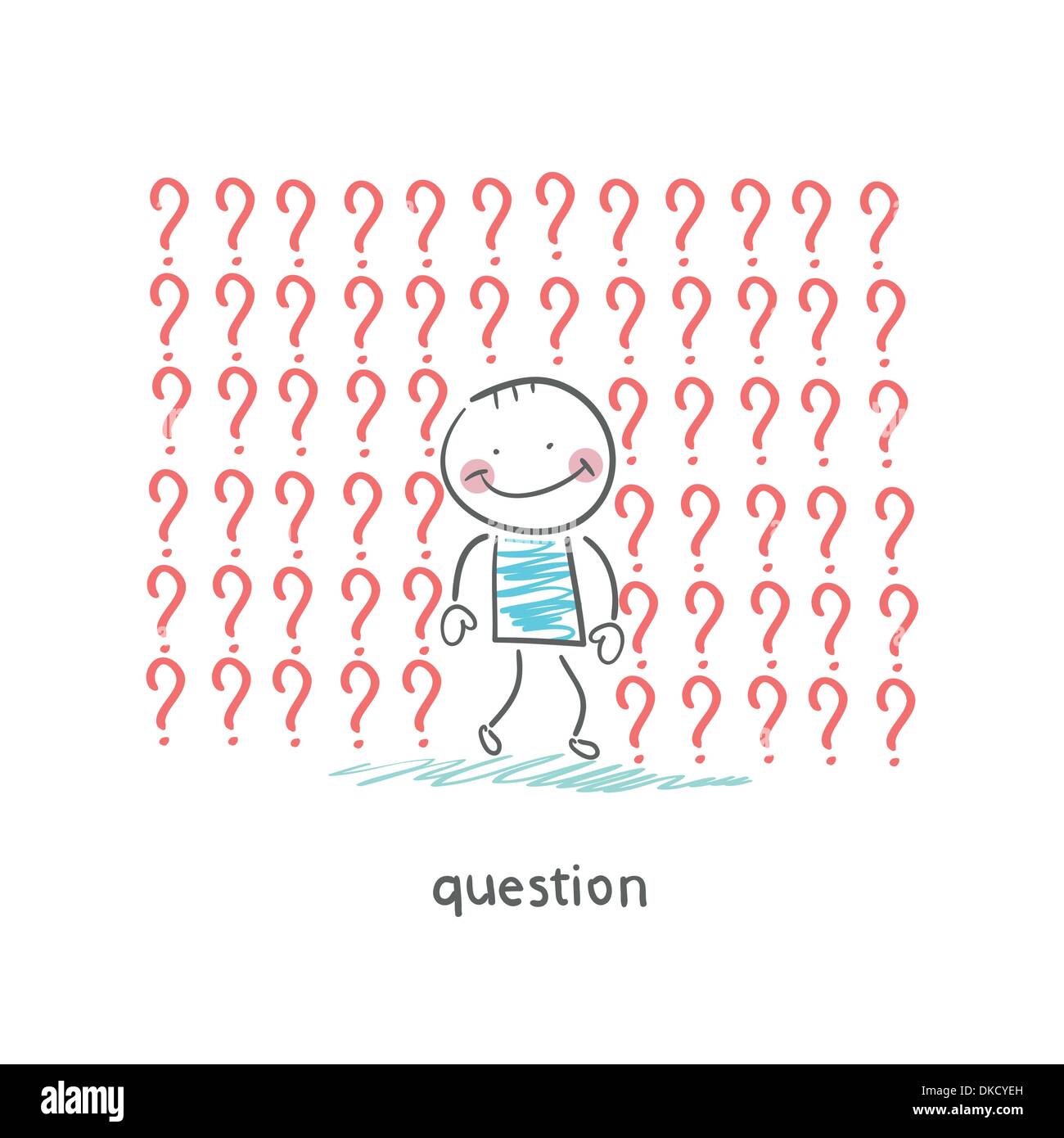 Customer uncertainty background Stock Vector Images - Alamy