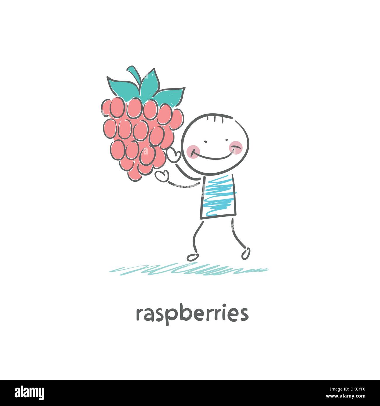 Raspberries and people Stock Vector Image & Art - Alamy