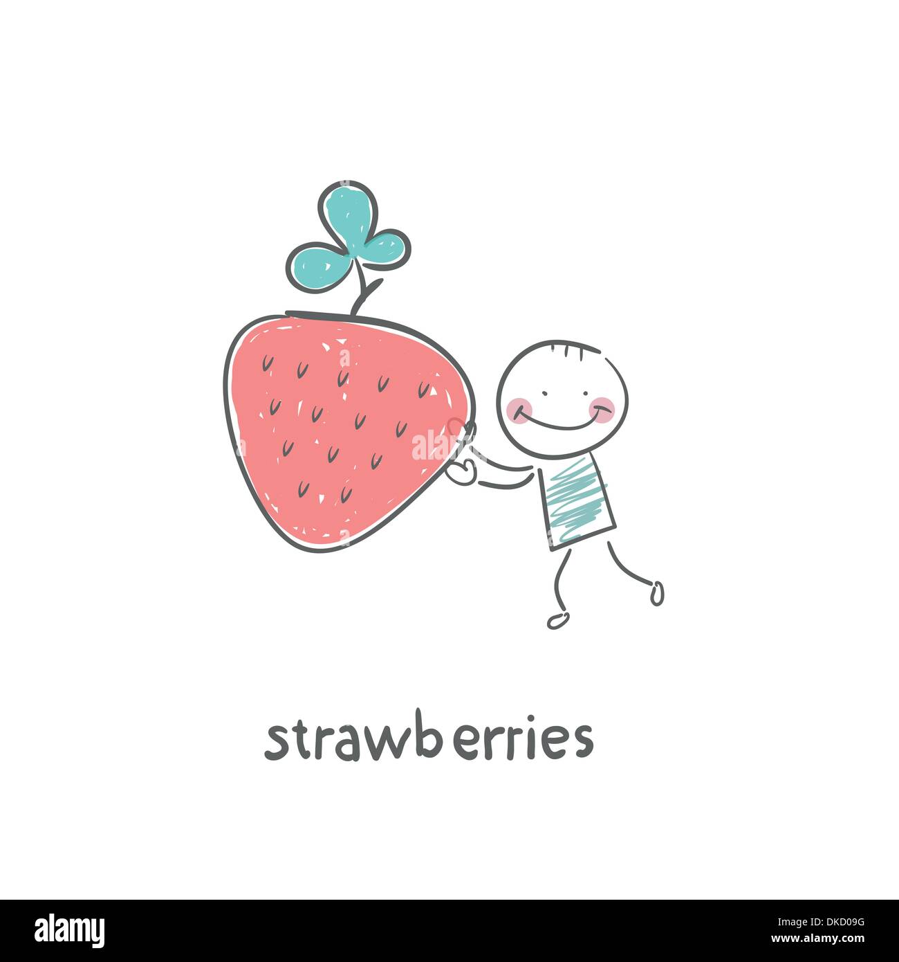 Strawberry man Stock Vector Images - Alamy