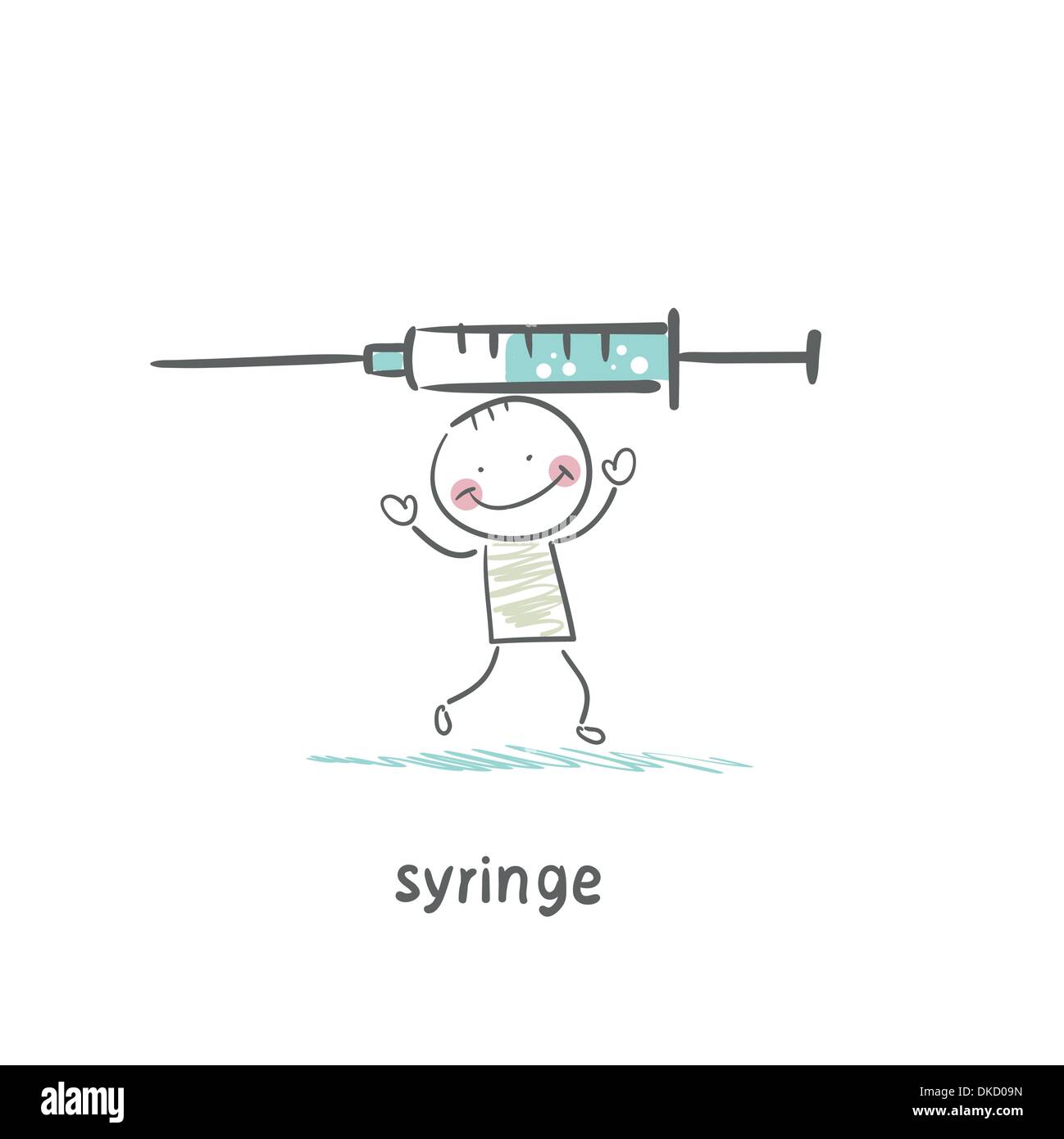 Single dose syringe Stock Vector Images - Alamy