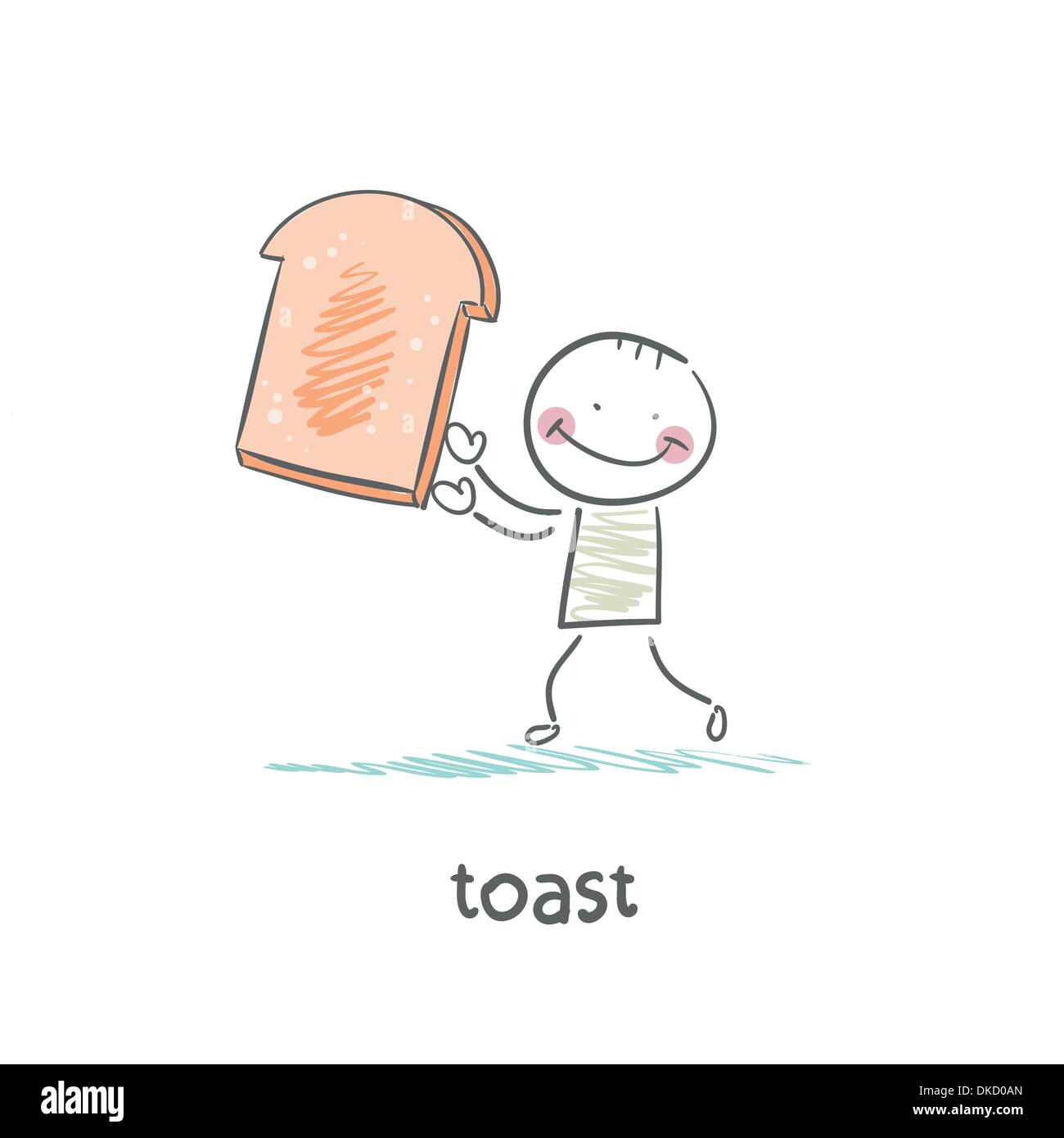 Hot toast butter Stock Vector Images - Alamy