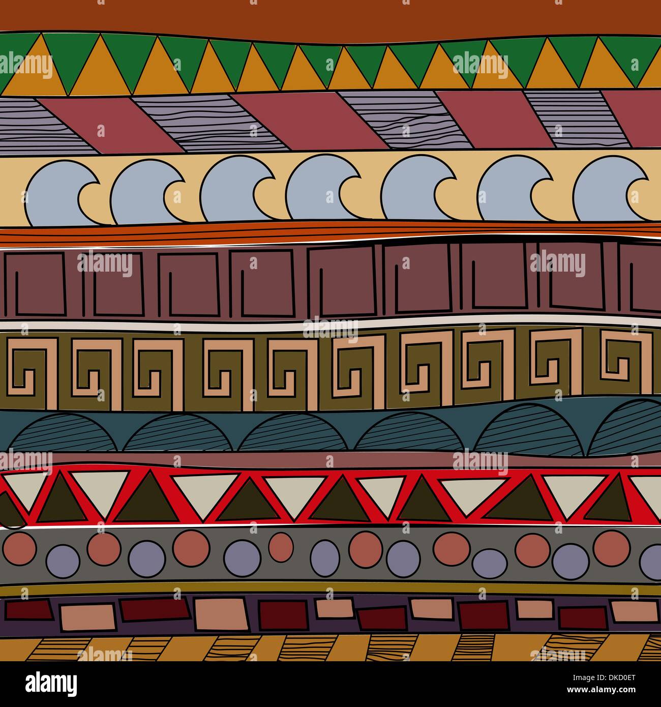 Vector tribal pattern Stock Vector Image & Art - Alamy