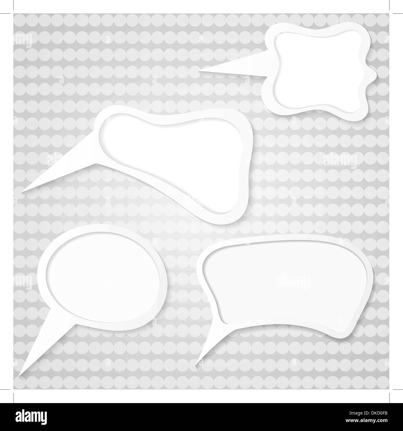 Vector set of speech bubbles Stock Vector Image & Art - Alamy