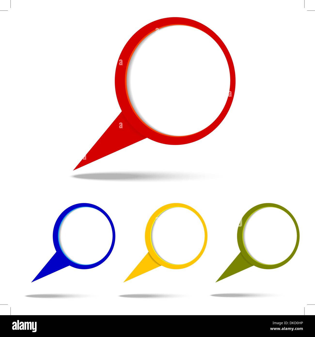 Map pointers 3d Stock Vector Images - Alamy