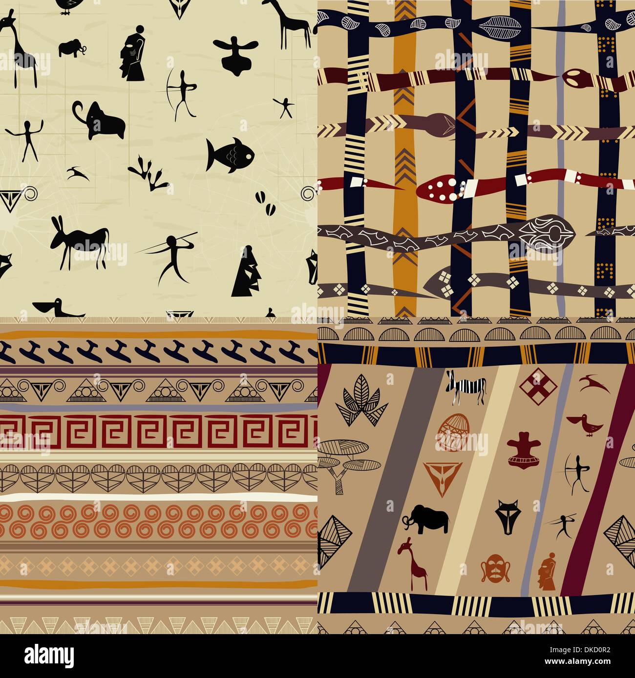 Traditional indian textile elephant pattern hi-res stock photography ...