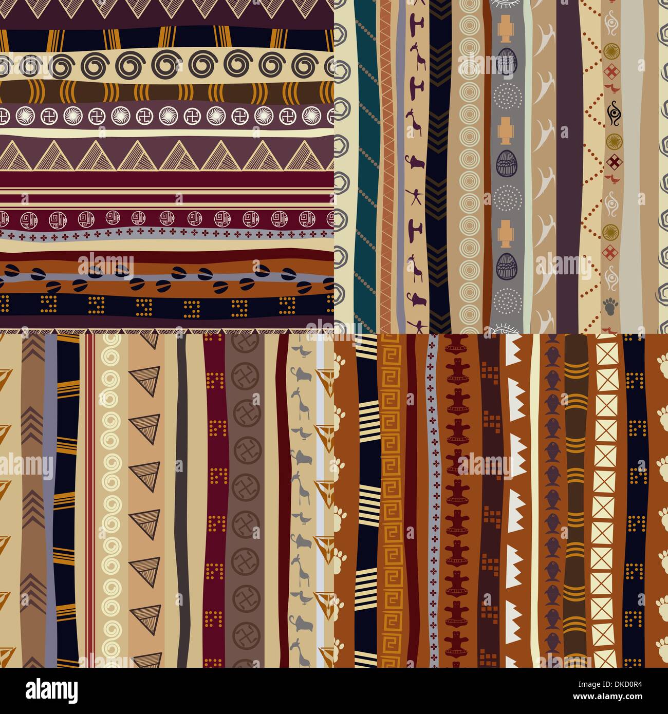 Set of patterns tribal pattern Stock Vector Image & Art - Alamy