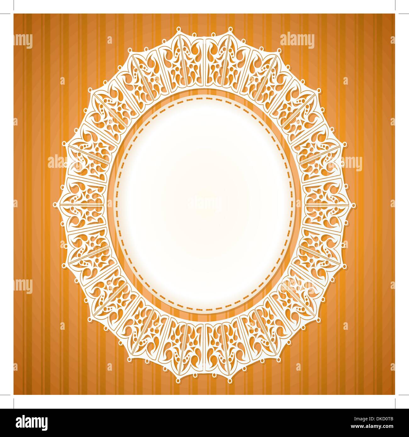 Doily vectors hi-res stock photography and images - Alamy