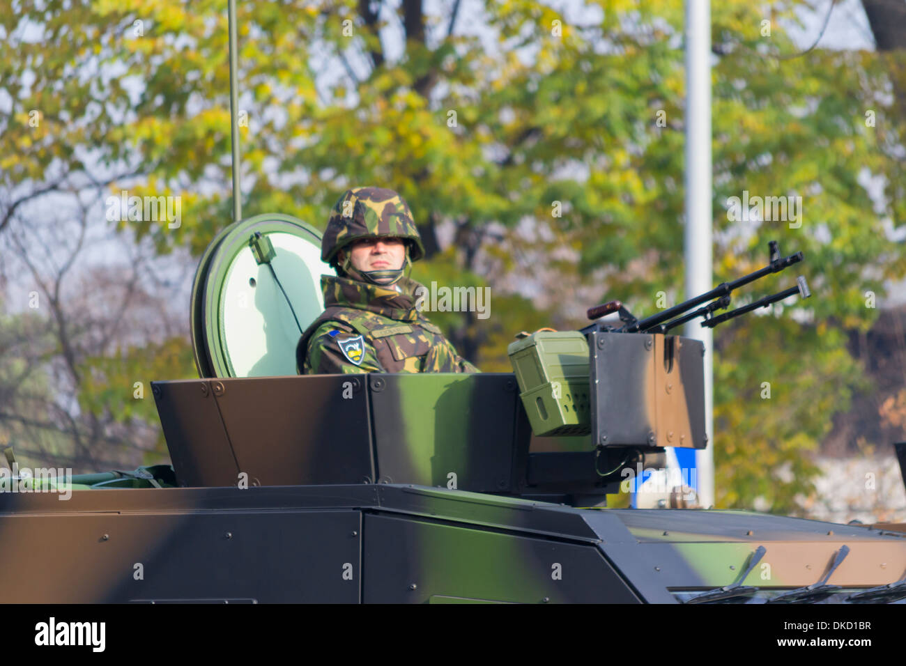 PANHARD armored vehicle turret - December 1st, Parade on Romania's ...