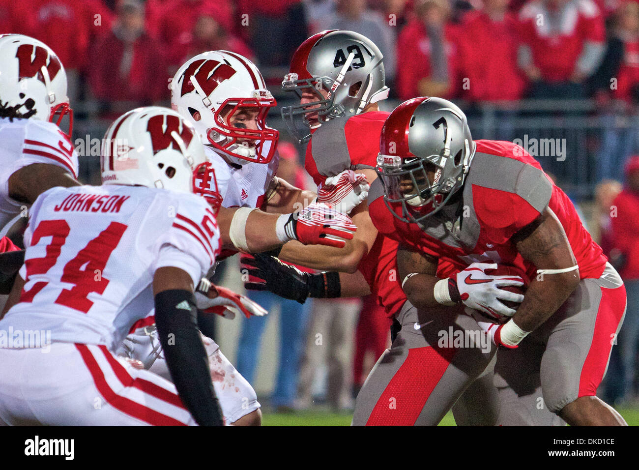 Oct. 29, 2011 - Columbus, Ohio, U.S - Ohio State Buckeyes running back ...