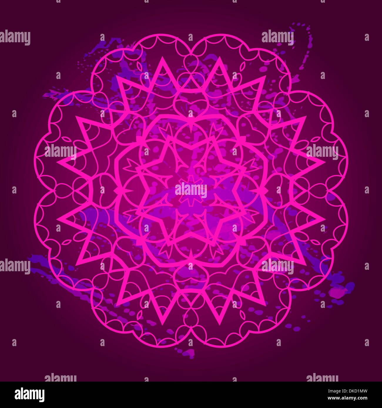 What is karma? Oriental mandala motif round lase pattern on the violet ...