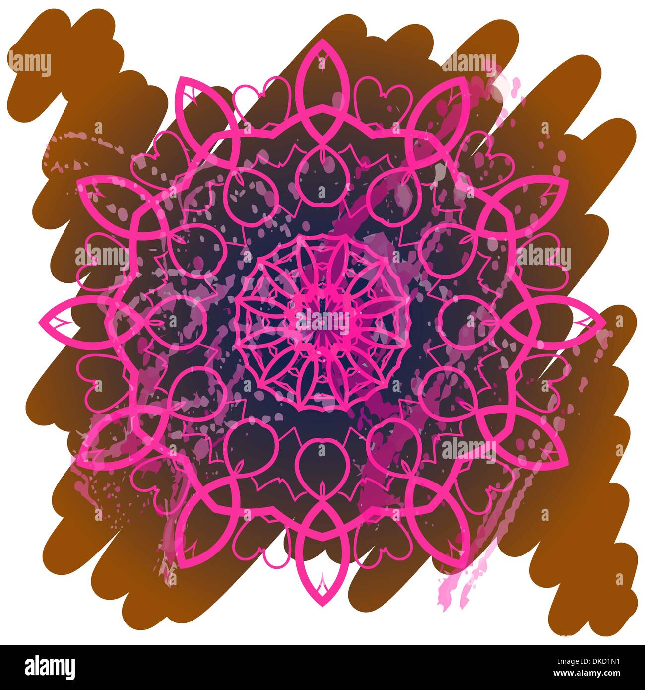 what is karma? Oriental mandala motif round lase pattern on the brown ...