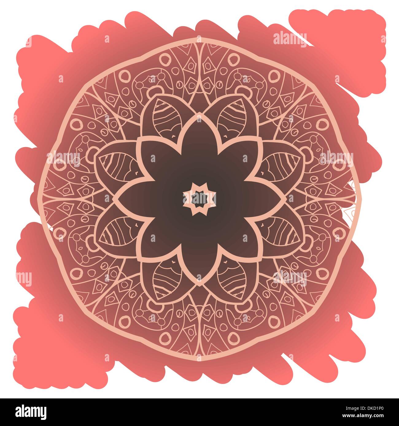 what is karma? Oriental mandala motif round lase pattern on the yellow ...