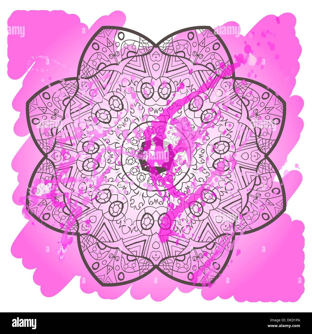 What is karma? Oriental mandala motif round lase pattern on the violet ...