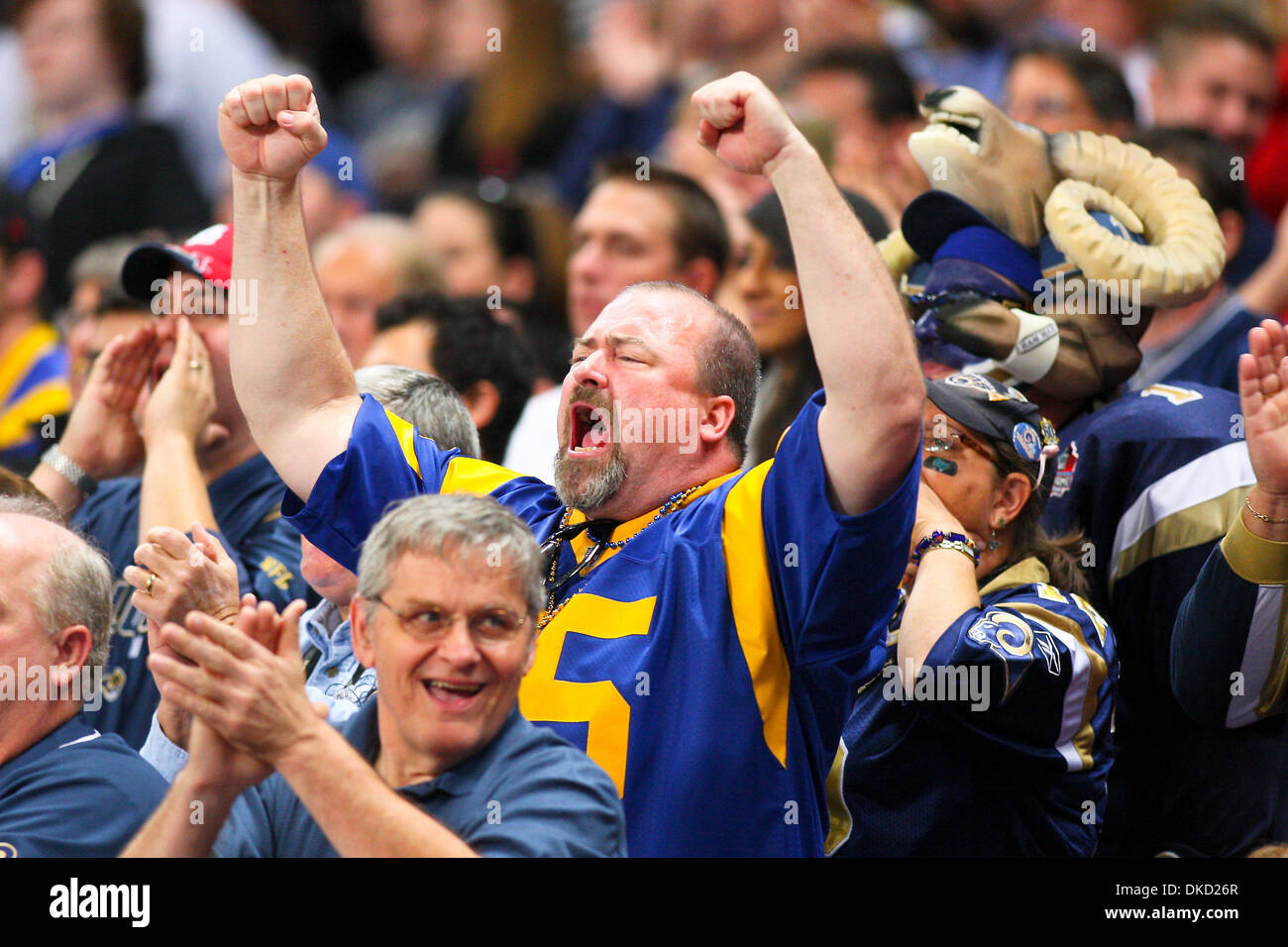 Oct. 30, 2011 - Saint Louis, Missouri, U.S - St. Louis Rams fans ...