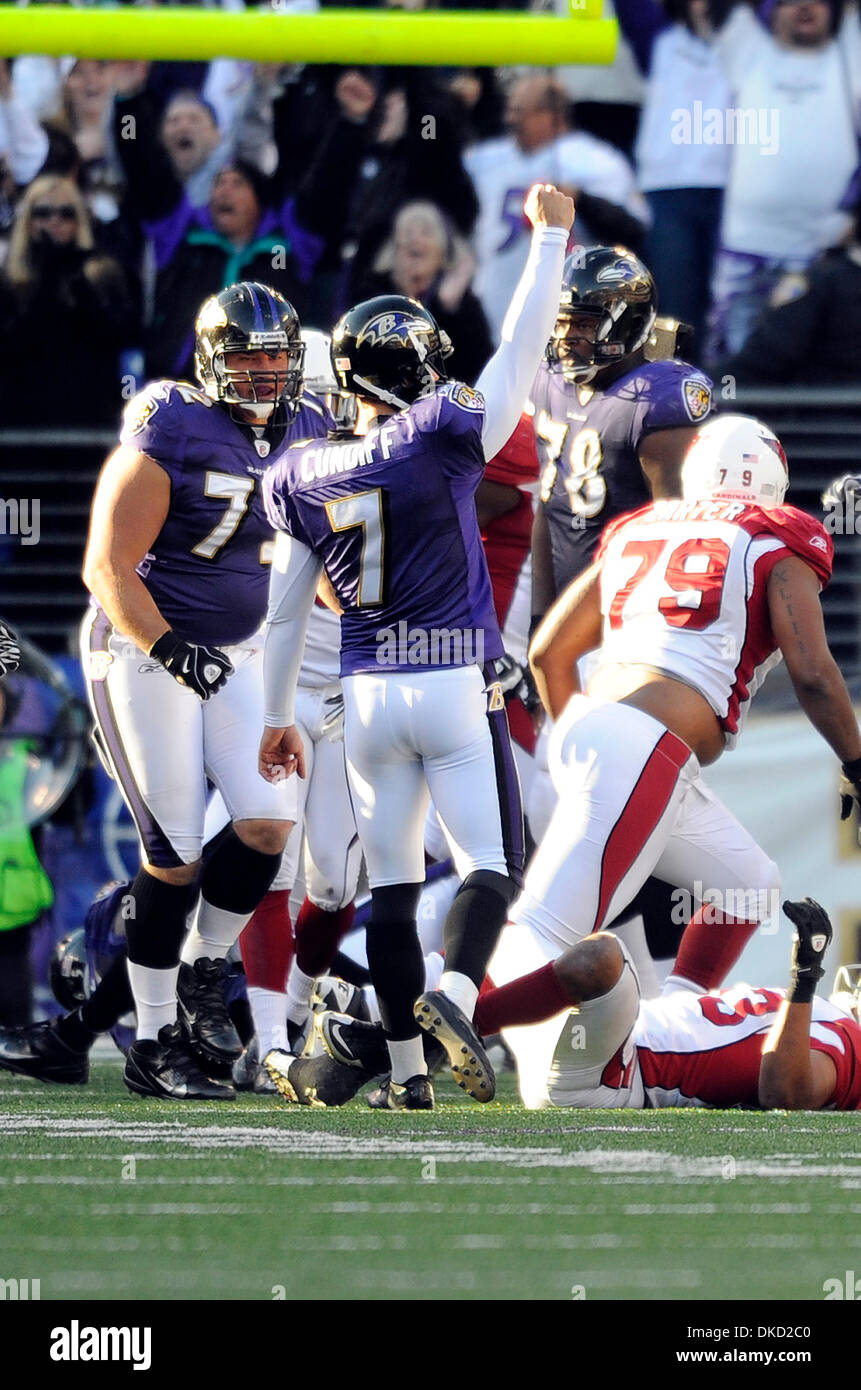 Oct. 30, 2011 - Baltimore, Maryland, U.S - Baltimore Ravens kicker ...