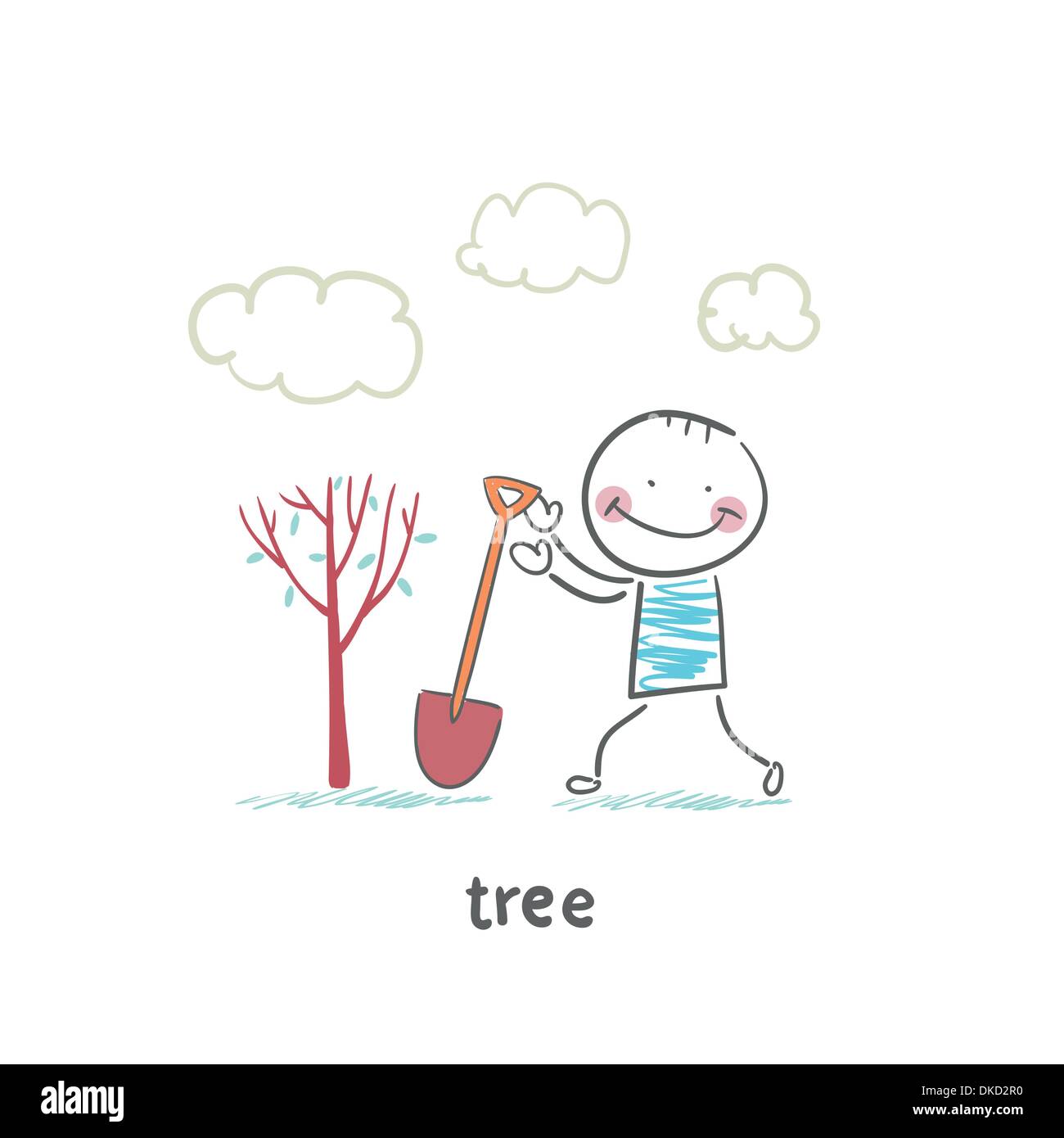 planting of trees Stock Vector Image & Art - Alamy