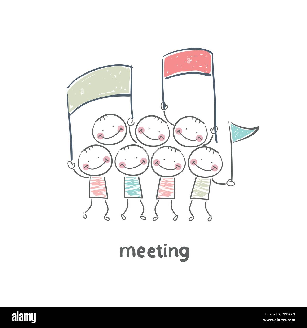 Bank meeting group Stock Vector Images - Alamy