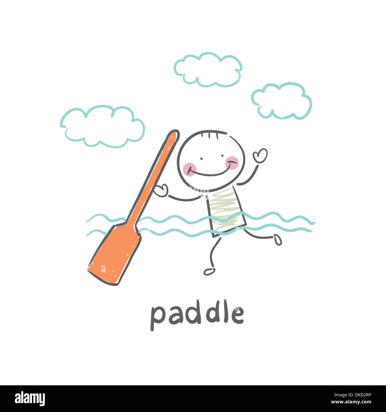 Of swimming paddle Stock Vector Images - Alamy