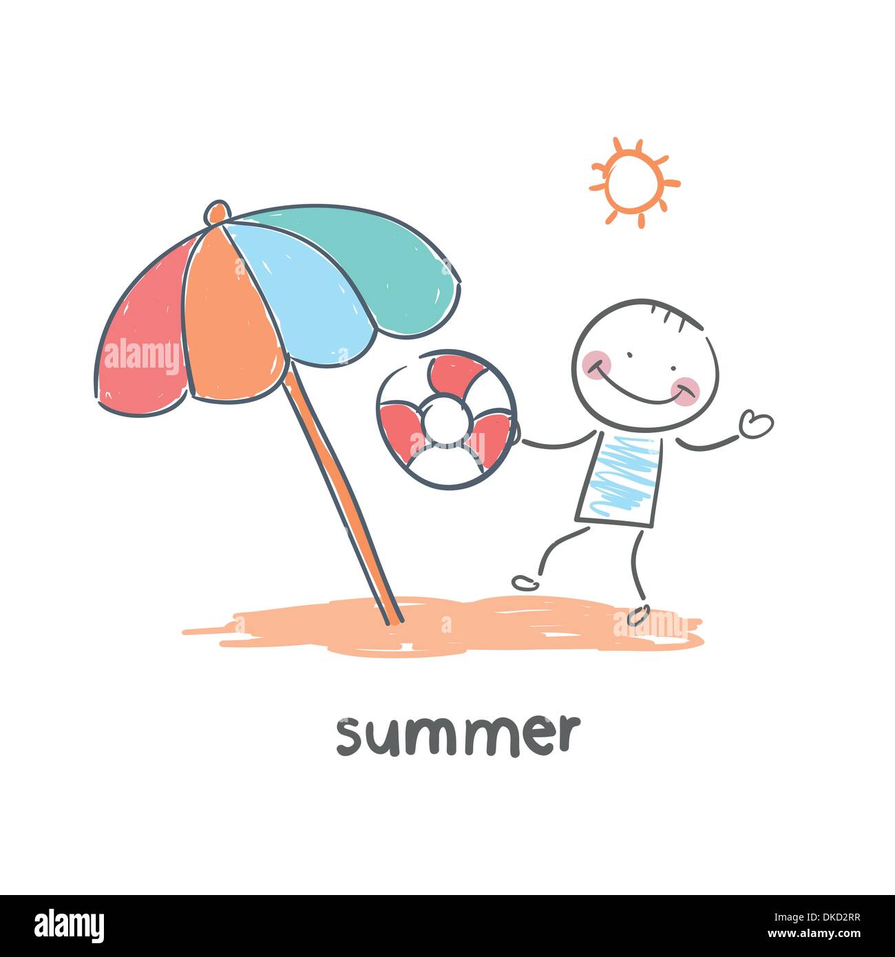 Soccer at beach Stock Vector Images - Alamy