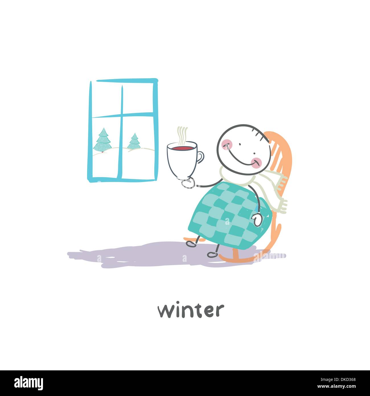 Horizontal snowing Stock Vector Images - Alamy