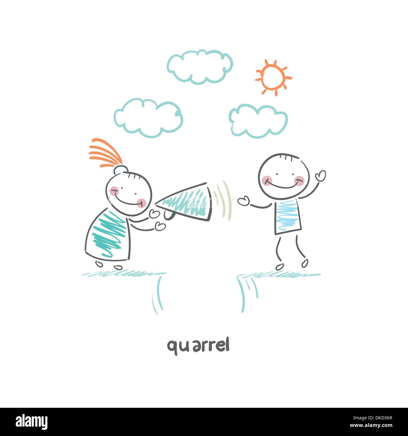 Screaming irritation Stock Vector Images - Alamy