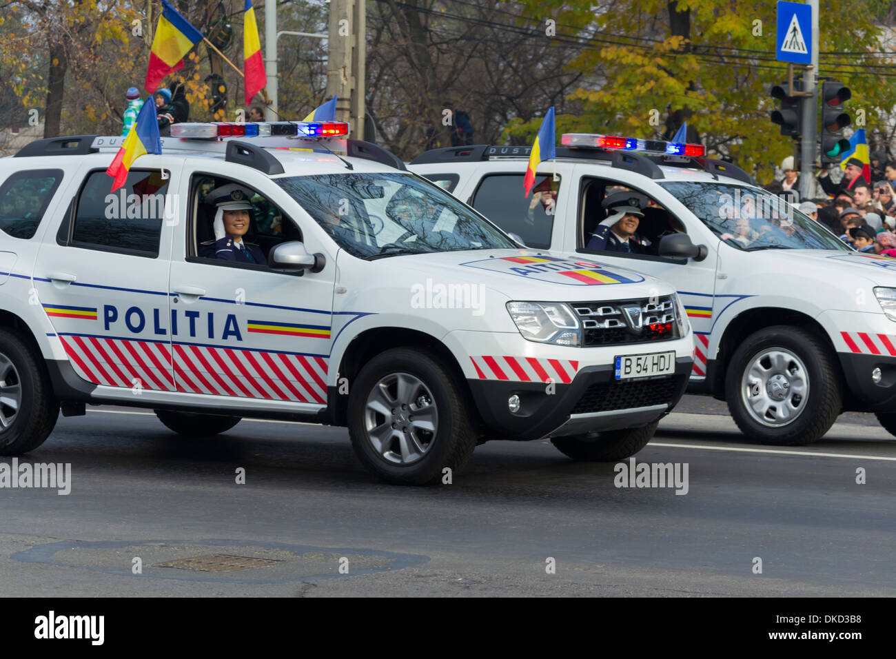 Romanian Police Dacia Duster cars - December 1st, Parade on Romania's ...