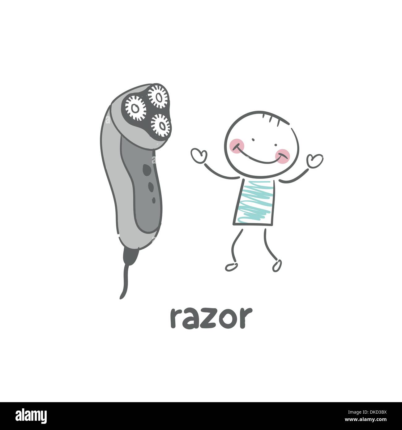 Sharp razor blade one Stock Vector Images - Alamy