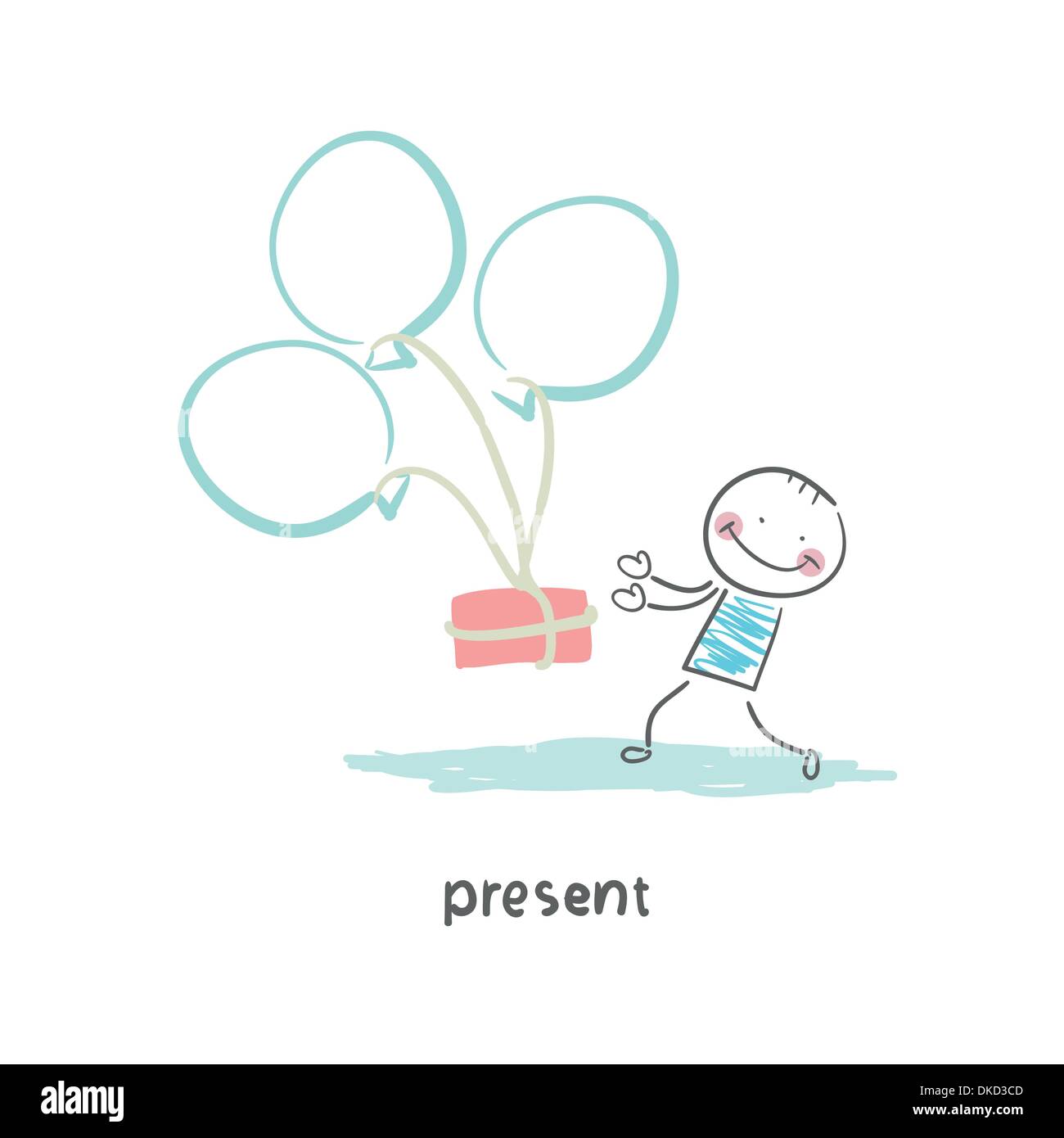 Present painting Stock Vector Images - Alamy