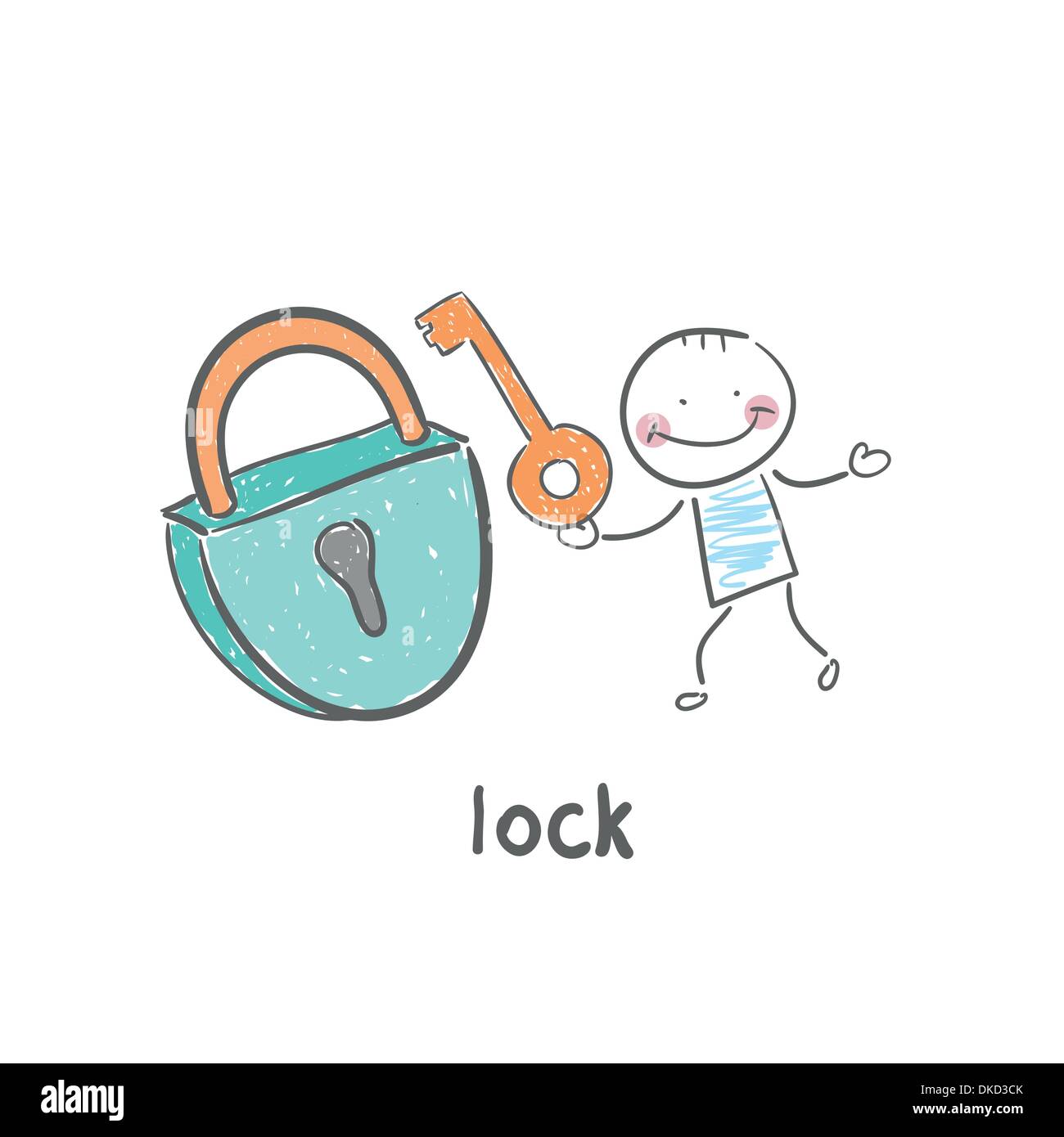 Lock and Key Stock Vector Image & Art - Alamy