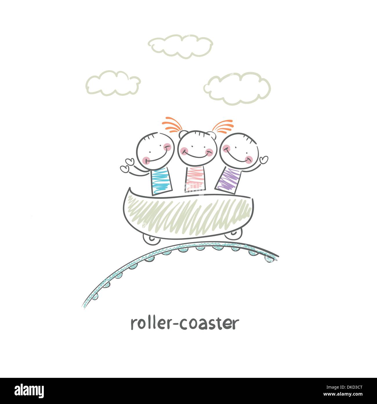 Roller coaster in fun Stock Vector Images - Alamy