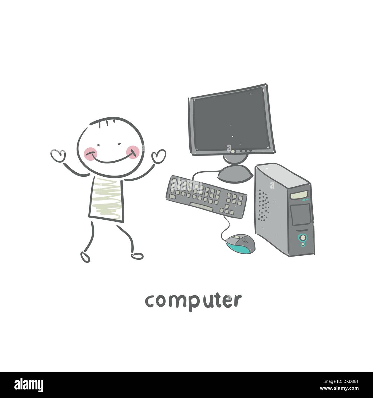 Computers communications Stock Vector Images - Alamy