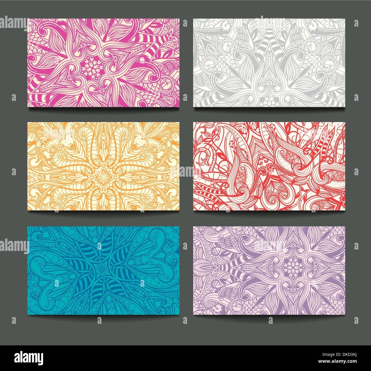 vector set of abstract ornamental labels Stock Vector Image & Art - Alamy