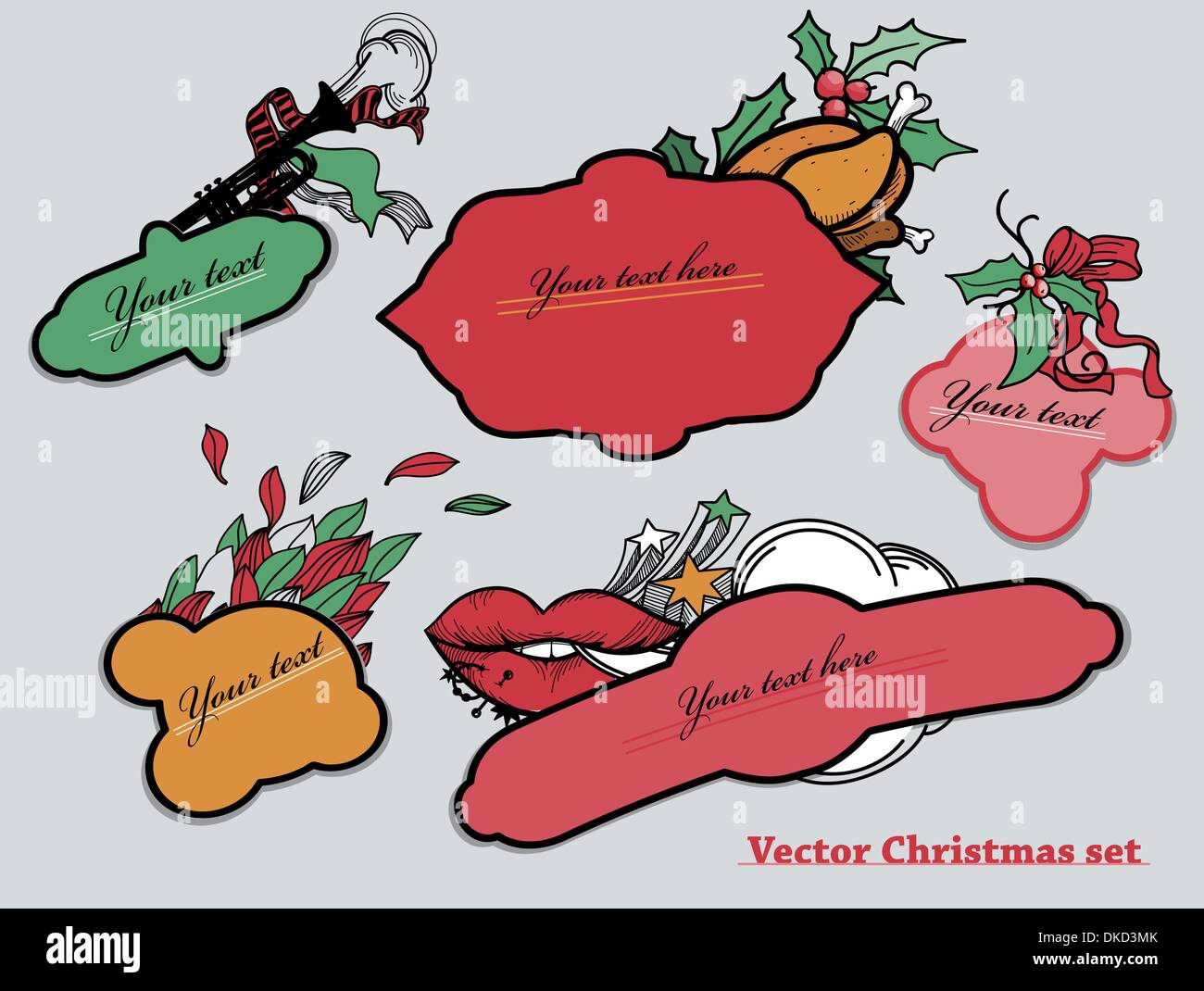 vector set of colorful labels for holidays Stock Vector Image & Art - Alamy