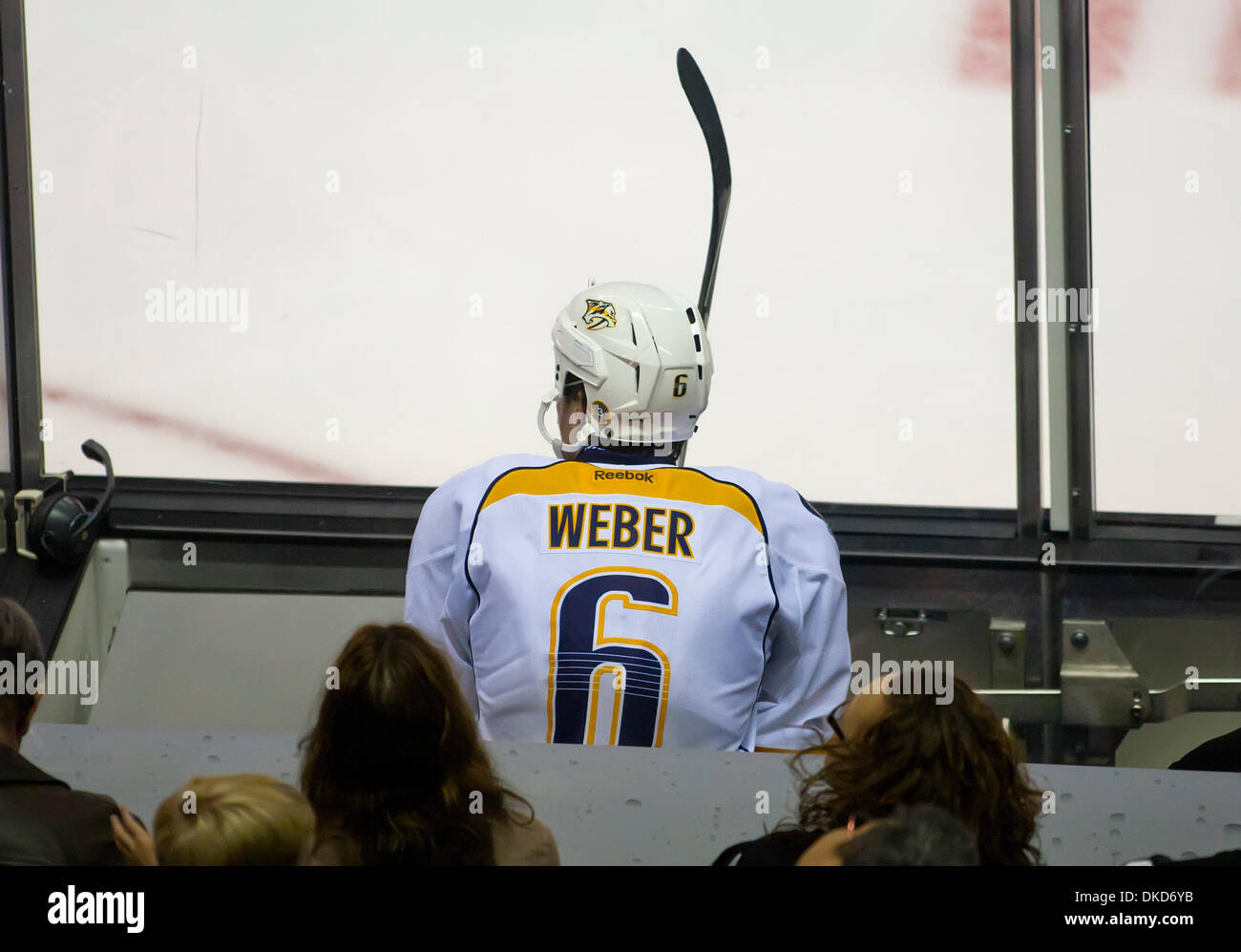 Nov. 5, 2011 - San Jose, California, U.S - Nashville Predators captain ...