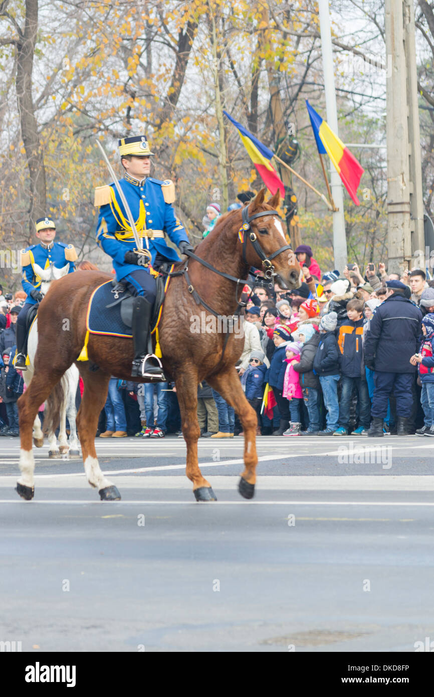 Romanian Police Horse Patrol - December 1st, Parade on Romania's ...