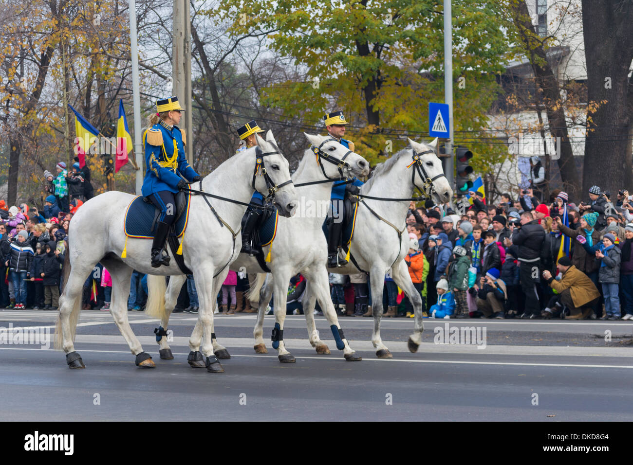 Romanian Police Horse Patrol - December 1st, Parade on Romania's ...