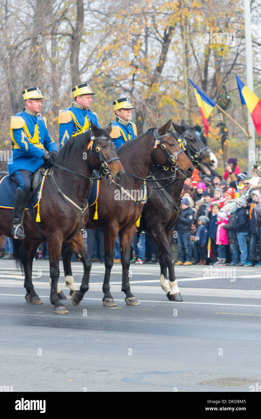 Romanian Police Horse Patrol - December 1st, Parade on Romania's ...