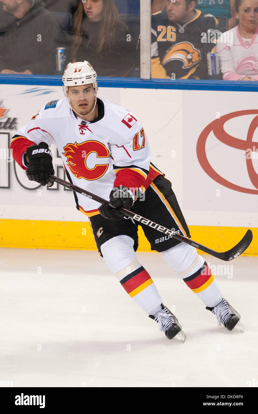Nov. 4, 2011 - Buffalo, New York, U.S - Calgary Flames left wing Rene ...