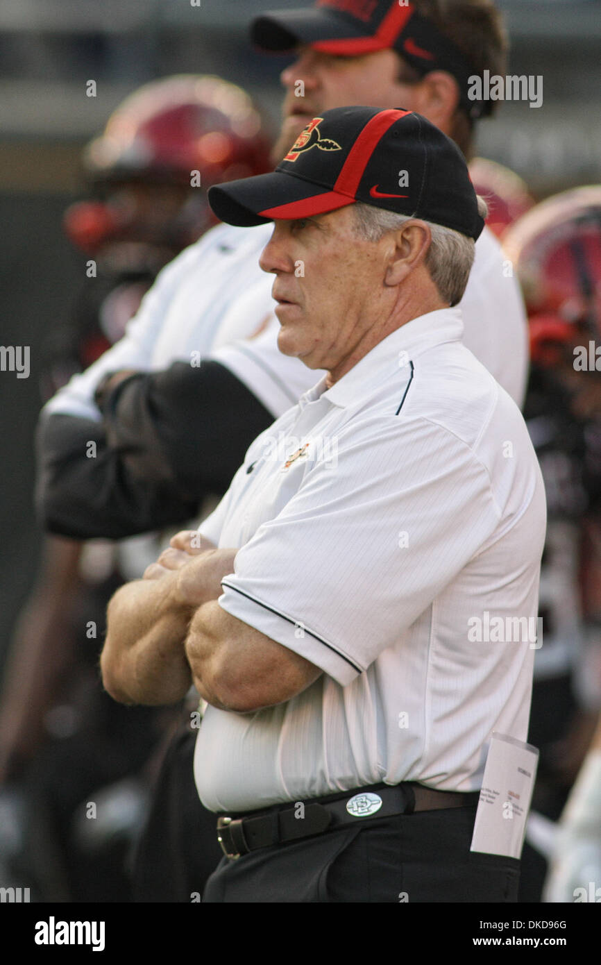 Nov. 6, 2011 - San Diego, California, U.S - SDSU head coach Rocky Long ...